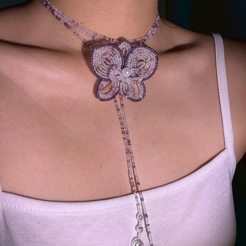 Seed Beed Flower Jewelry - Etsy