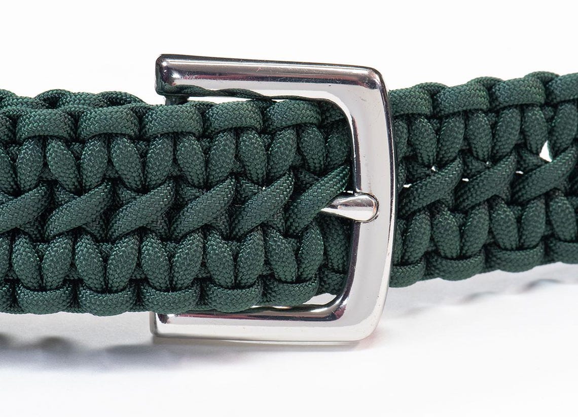 Tactical Paracord Survival Belt With Repurposed Belt Buckle - Length ...