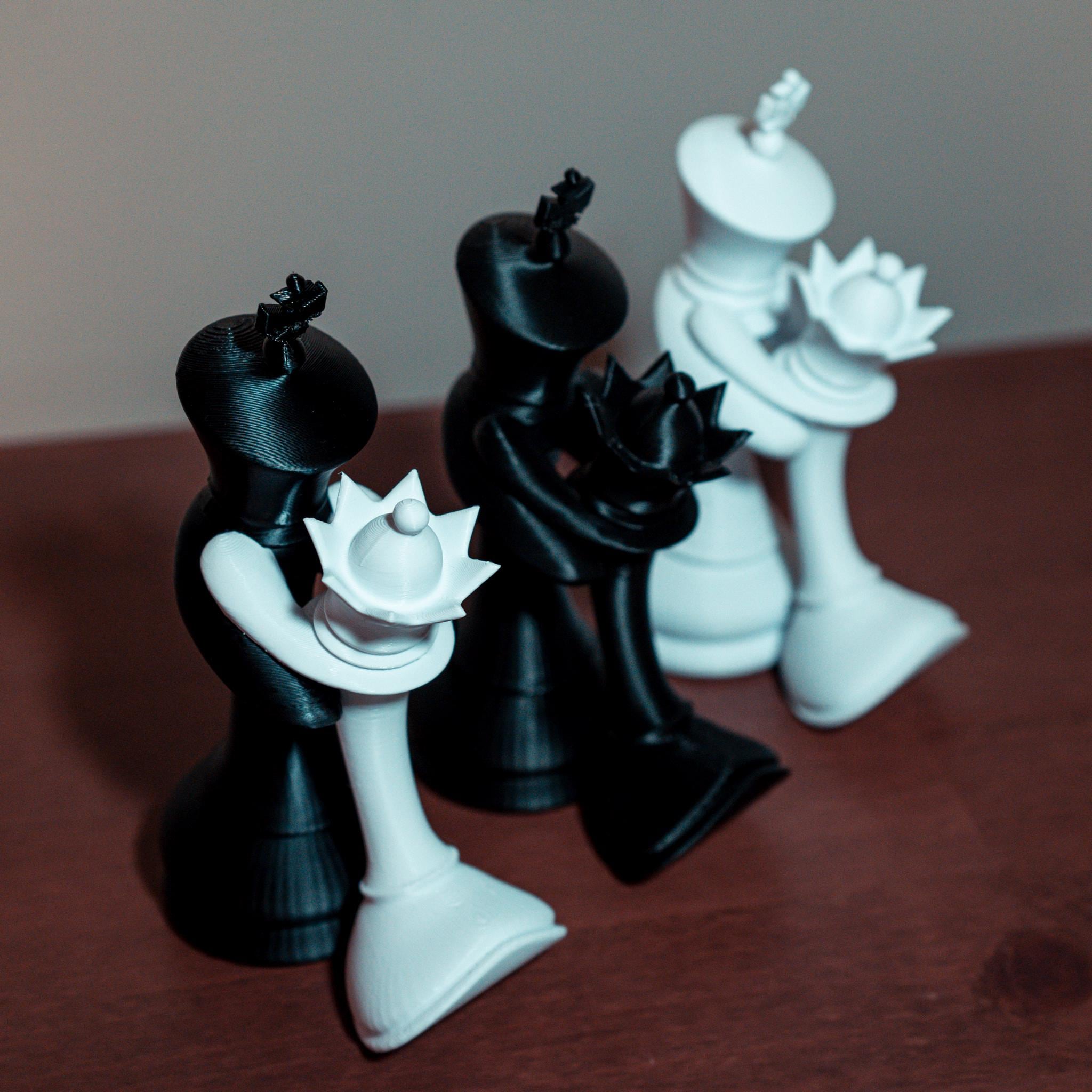 Personalized Dancing Chess King and Queen Set. Wedding Topper, Gift ...
