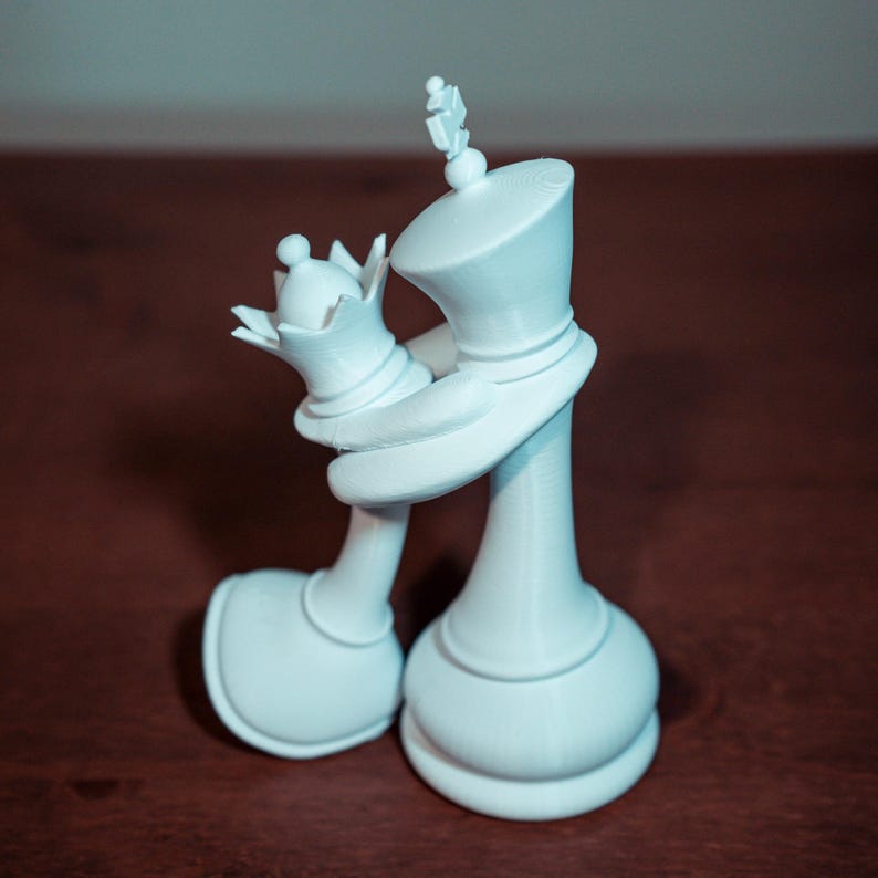 Personalized Dancing Chess King and Queen Set. Wedding Topper, Gift ...
