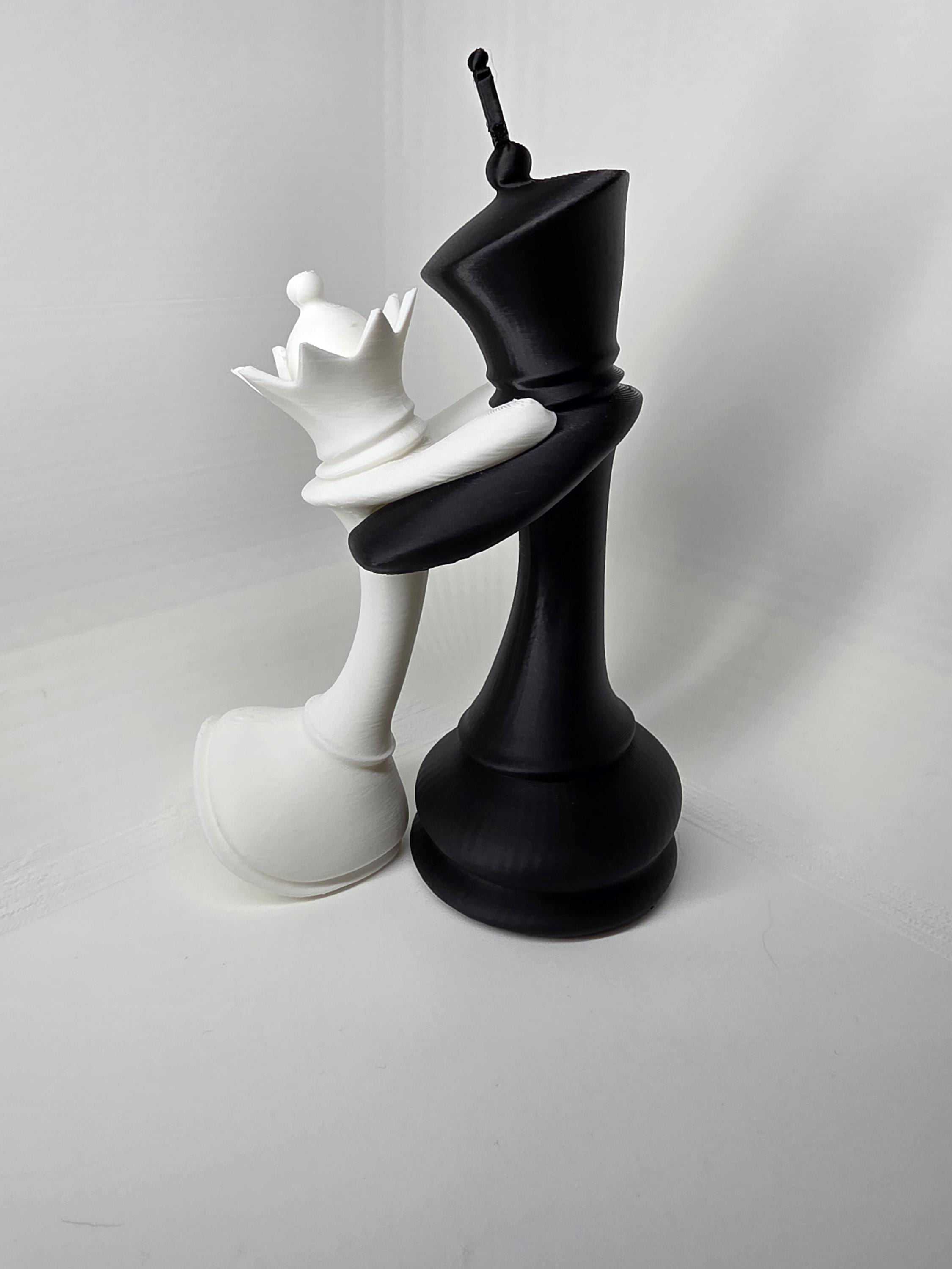 Personalized Dancing Chess King and Queen Set. Wedding Topper, Gift ...