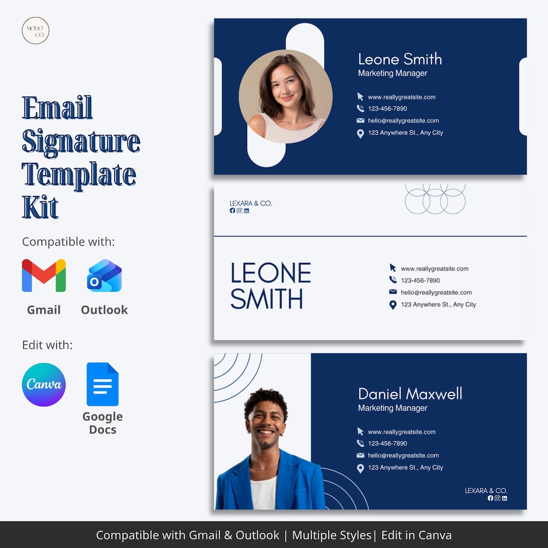 Professional Email Signature Template | Gmail & Outlook Compatible ...
