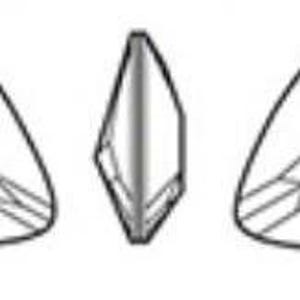 Swarovski 4727 TRIANGLE 23mm Fancy Stones in CRYSTAL 001, Clear Foiled ...