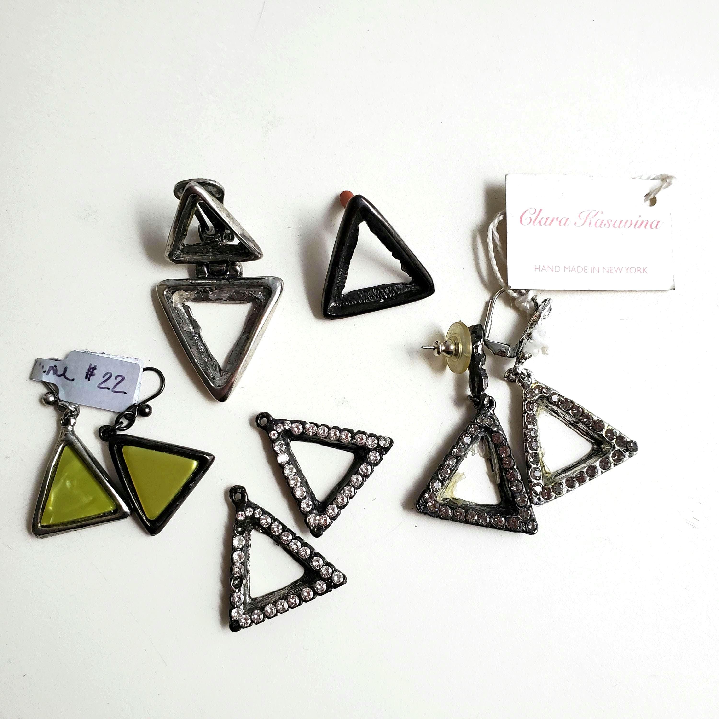 TRIANGLE Bezel Settings for Jewelry Making, Clara Studio Handmade ...