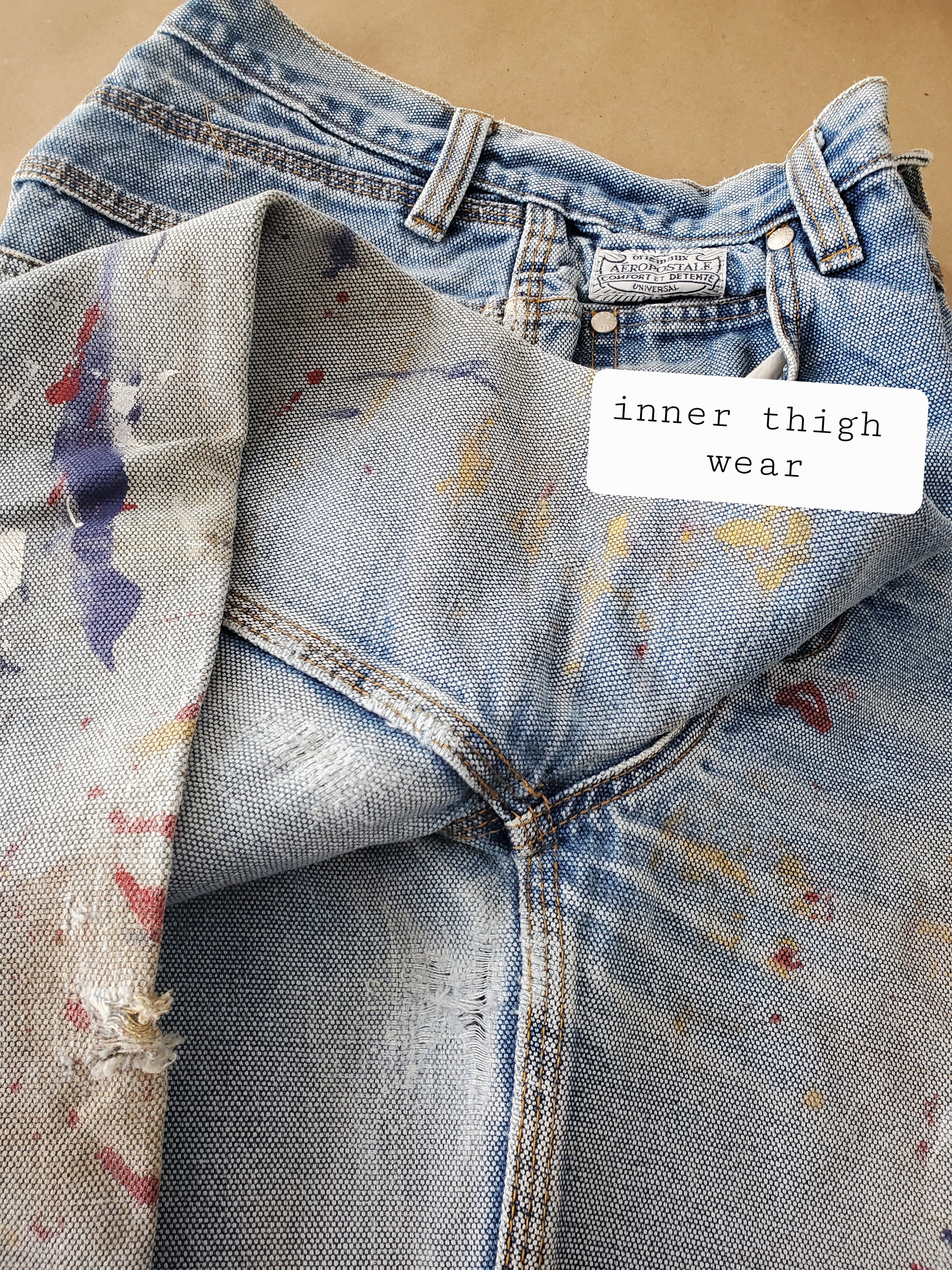Authentic 1980s AEROPOSTALE Painters Pants Indigo High Rise Jeans ...