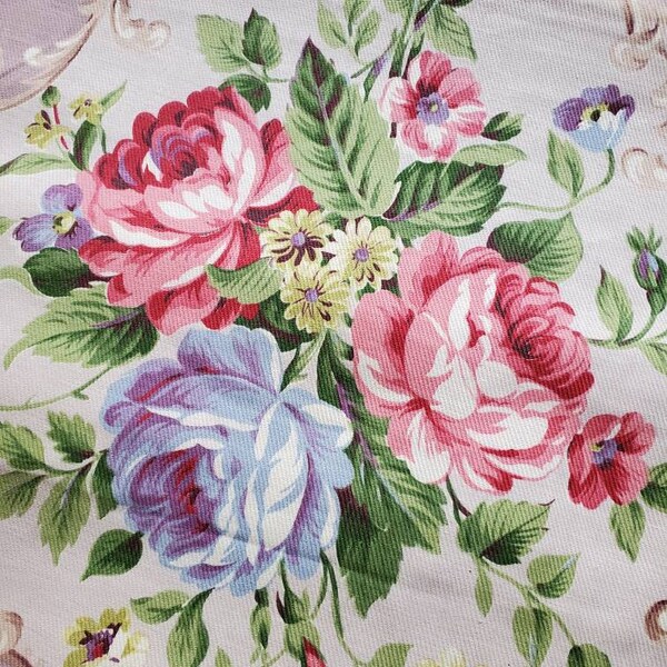 Waverly Rose Fabric - Etsy