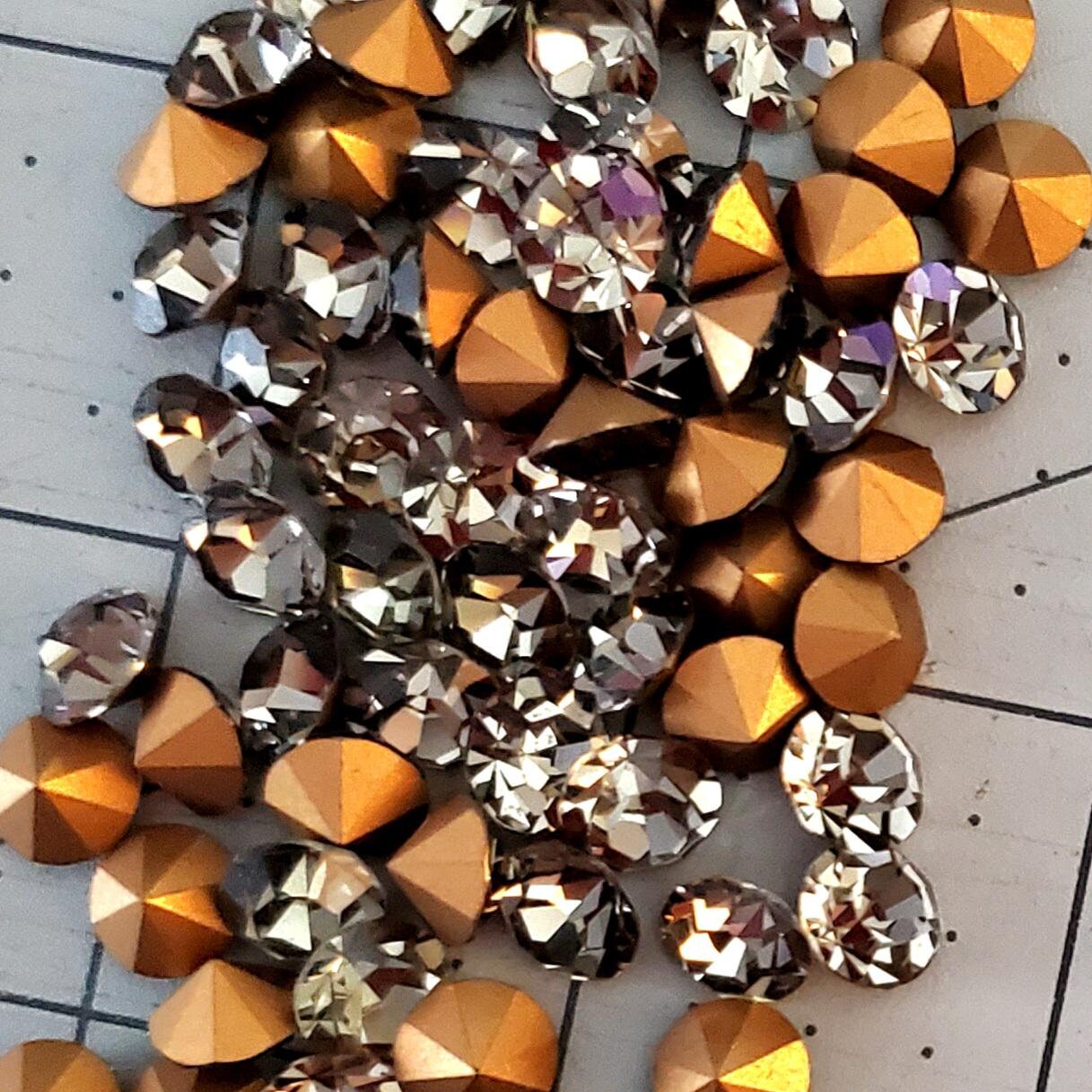 Swarovski 1088 CHATONS Crystal in BLACK DIAMOND 215, Size 39SS, Round ...