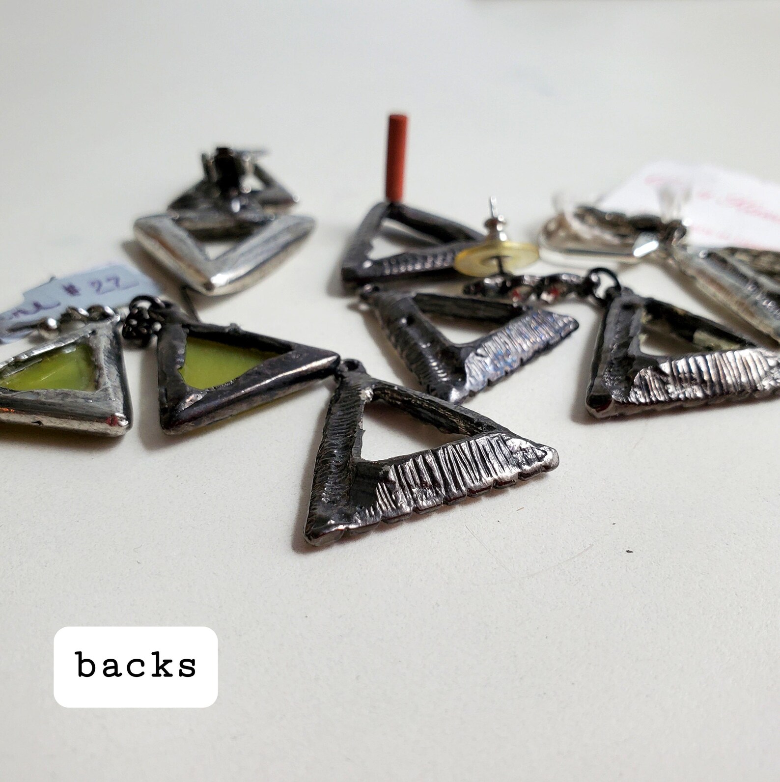 TRIANGLE Bezel Settings for Jewelry Making, Clara Studio Handmade ...