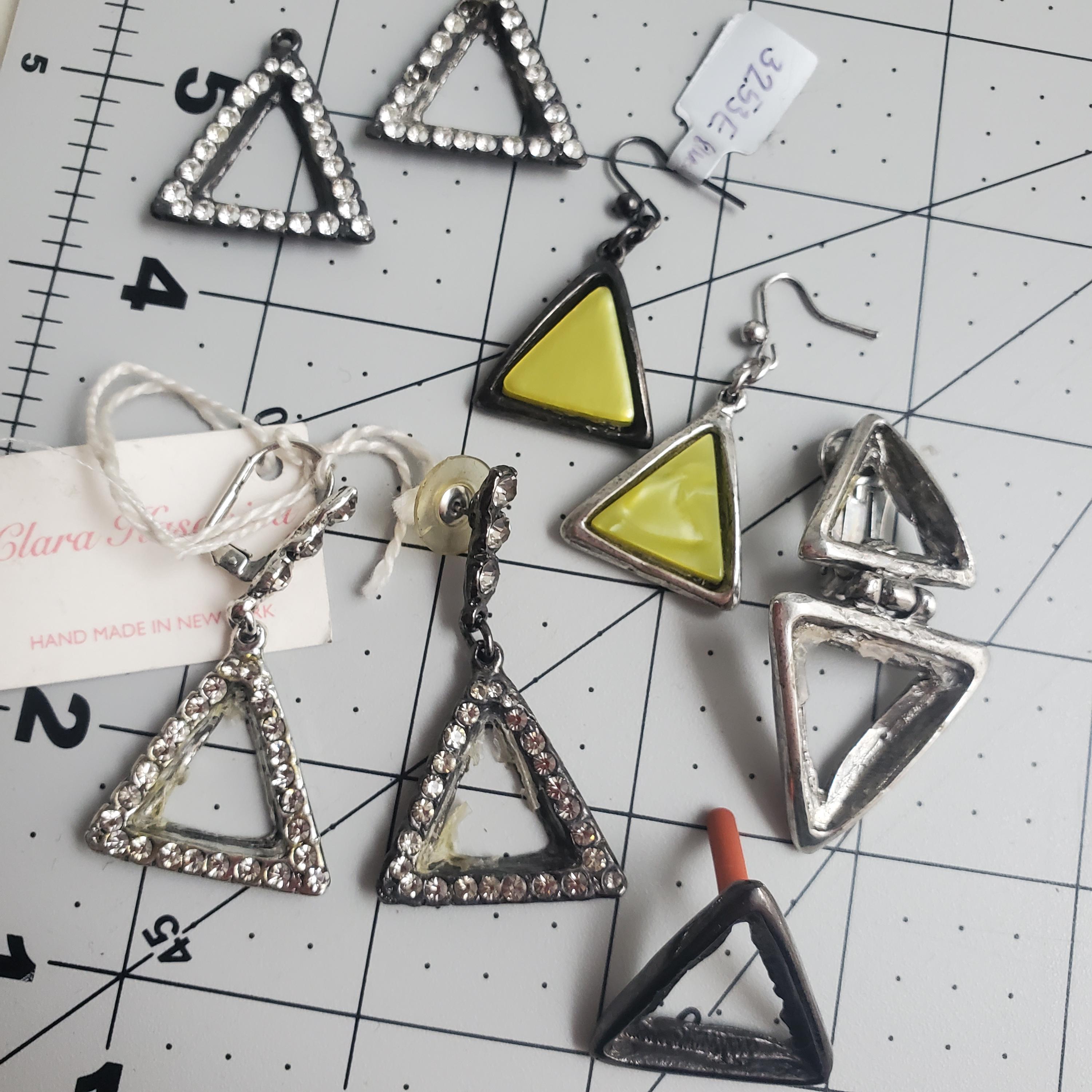 TRIANGLE Bezel Settings for Jewelry Making, Clara Studio Handmade ...