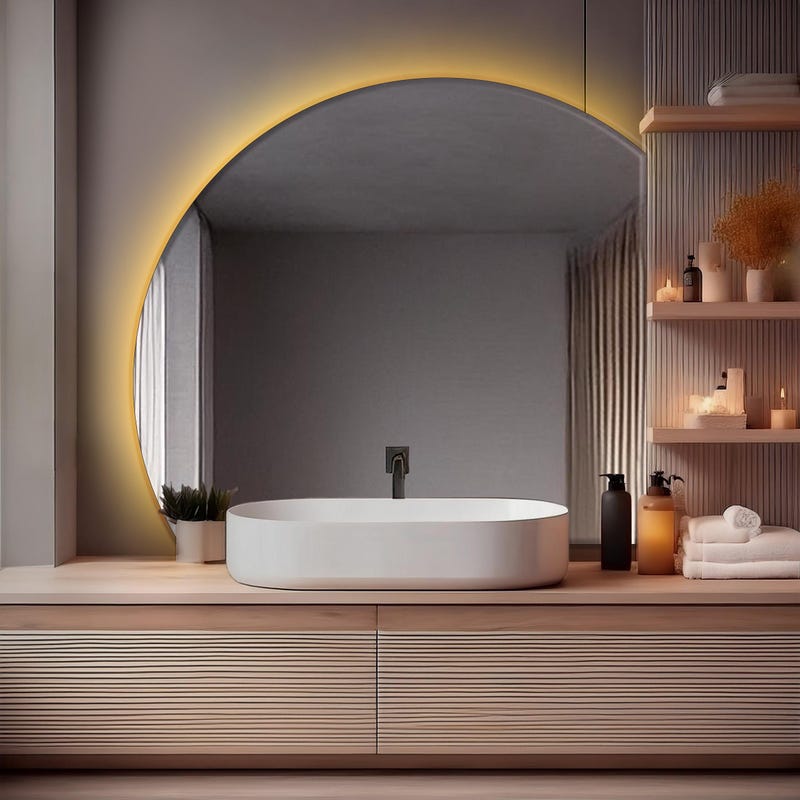 Half Circle Mirror - Etsy