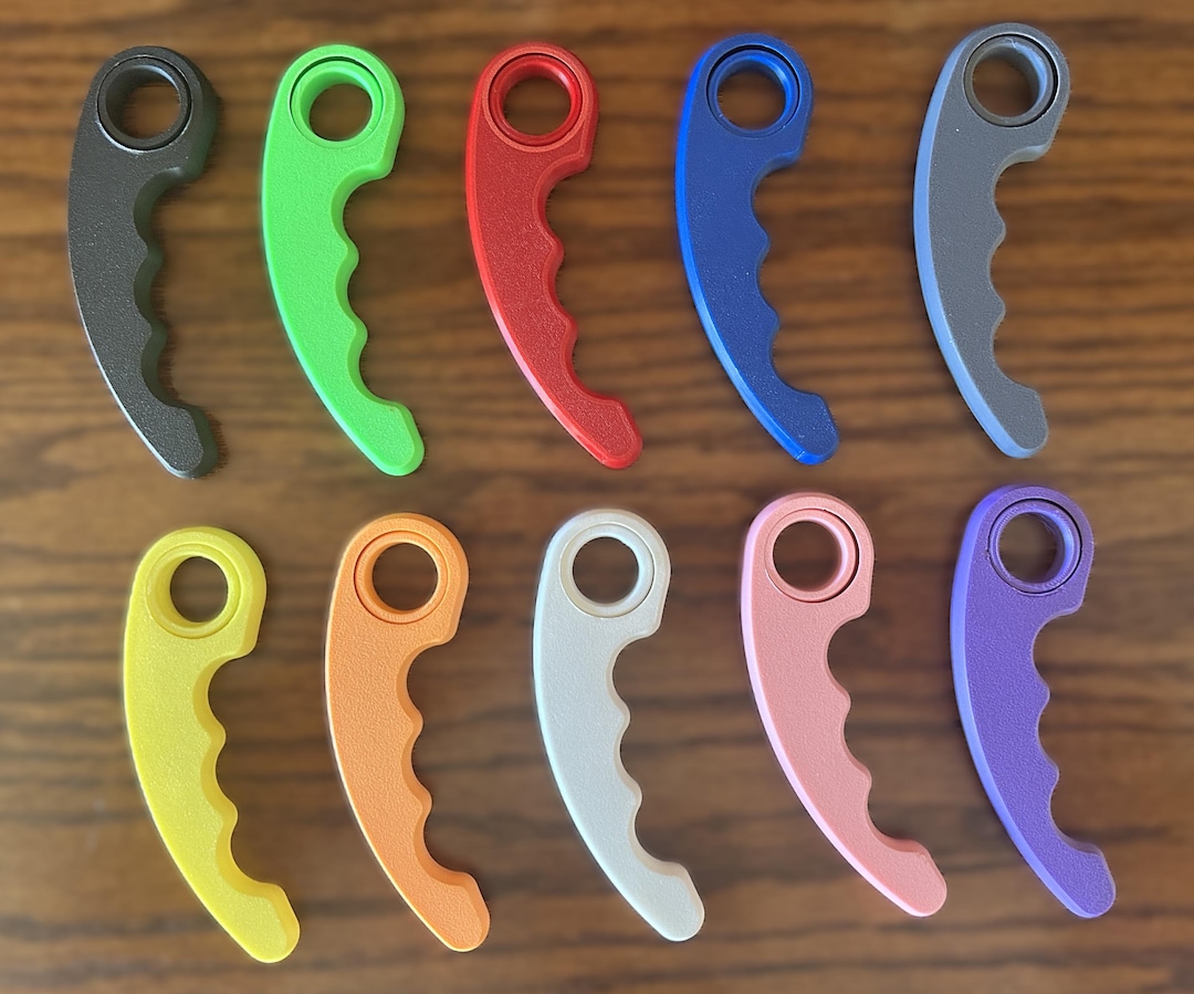 Modular Karambit Fidget Spinner With Interchangeable Rings, Smooth EDC ...