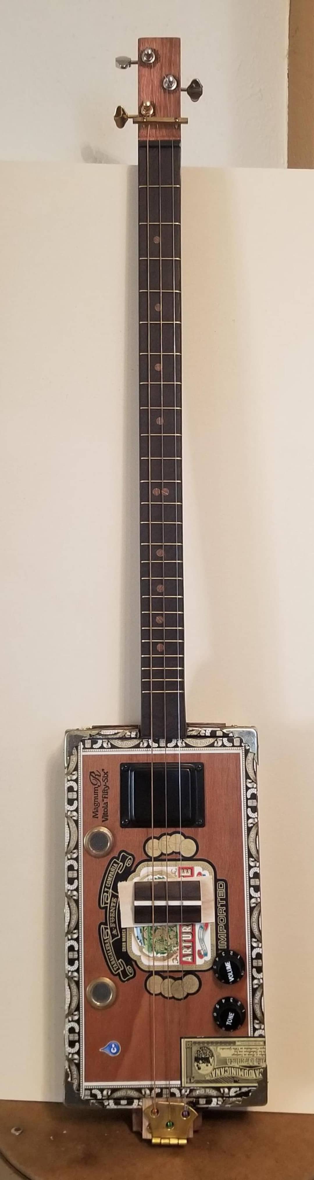 Custom Tone Wood Neck, Cigar Box Guitar Neck Detail - Etsy