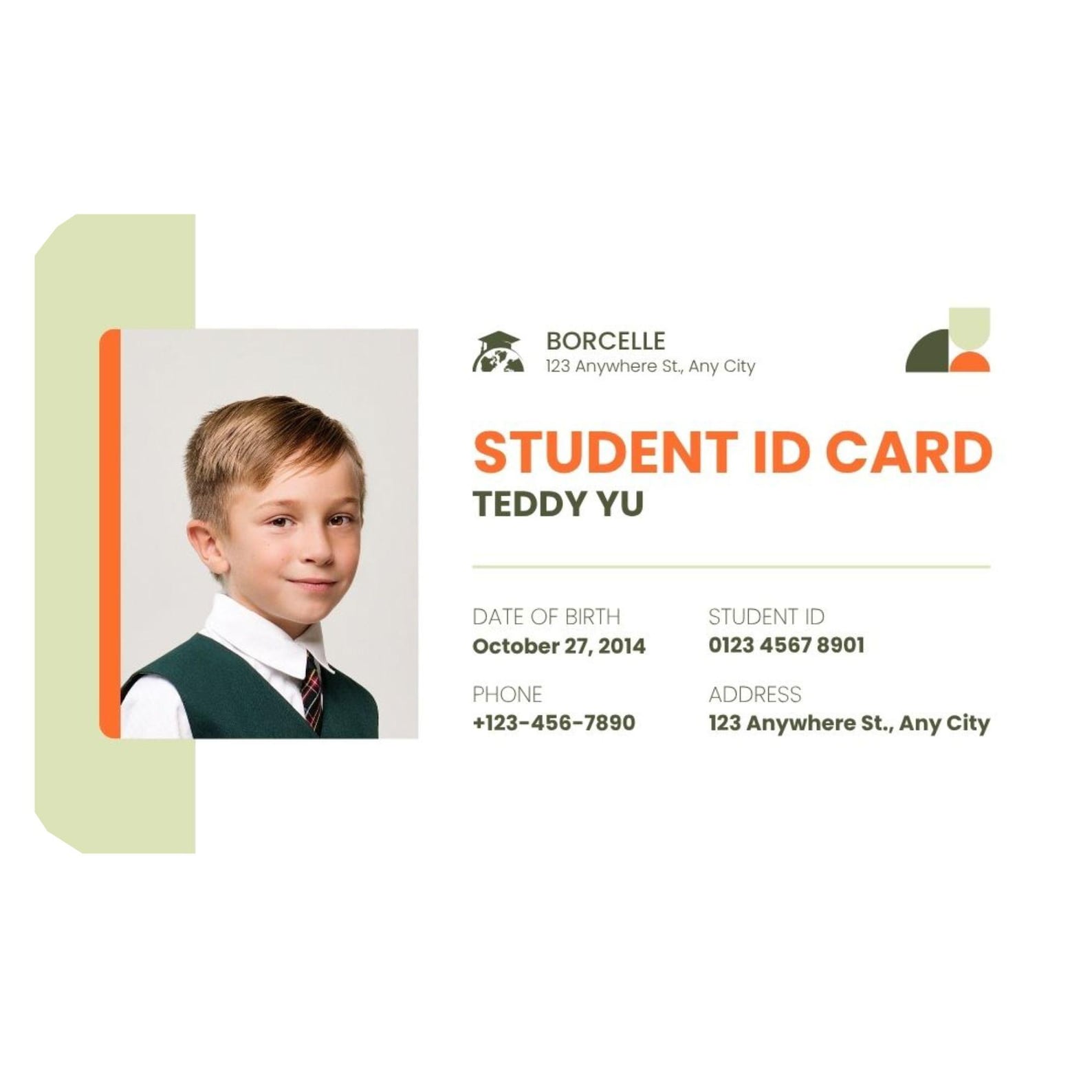 Custom Student ID Card – 4 Design Options + Lanyard & Holder ...