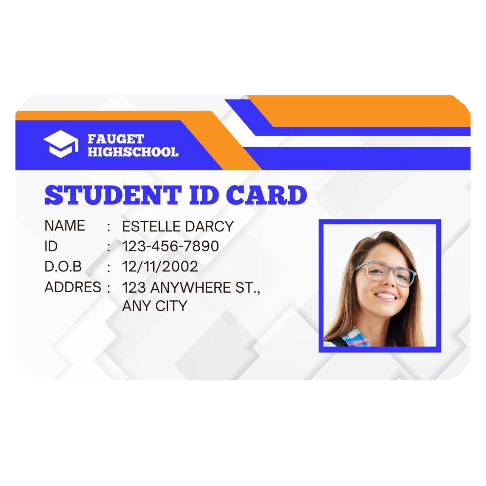 Custom Student ID Card – 4 Design Options + Lanyard & Holder ...