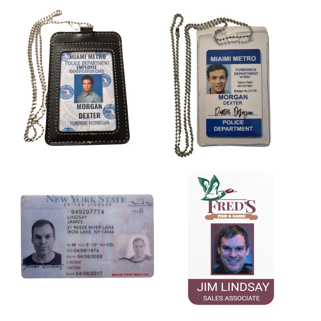 Dexter Morgan Cosplay ID Card - Etsy Australia
