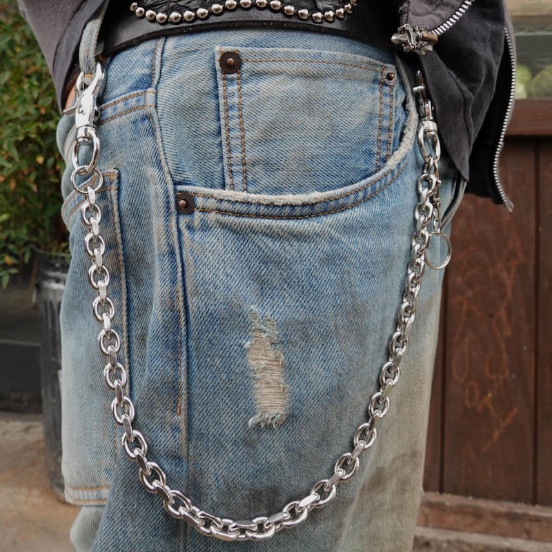 Jeans With Chains - Etsy