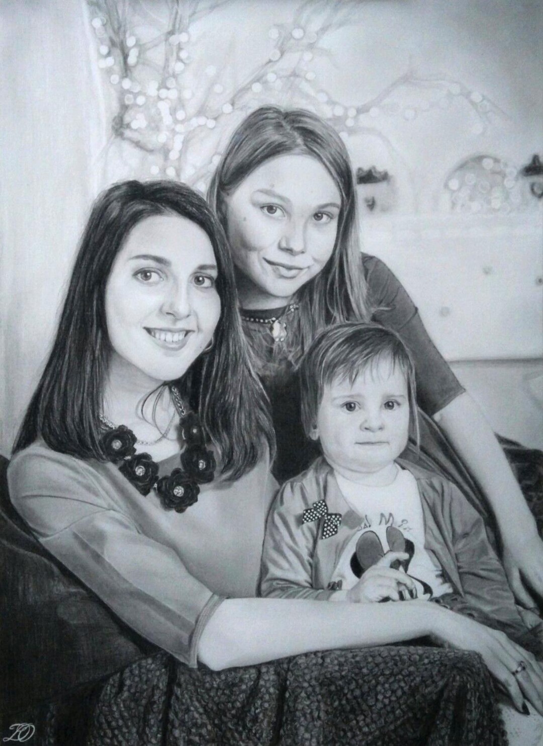 Custom, Portrait, From Photo, Drawing, Pencil, Handmade - Etsy