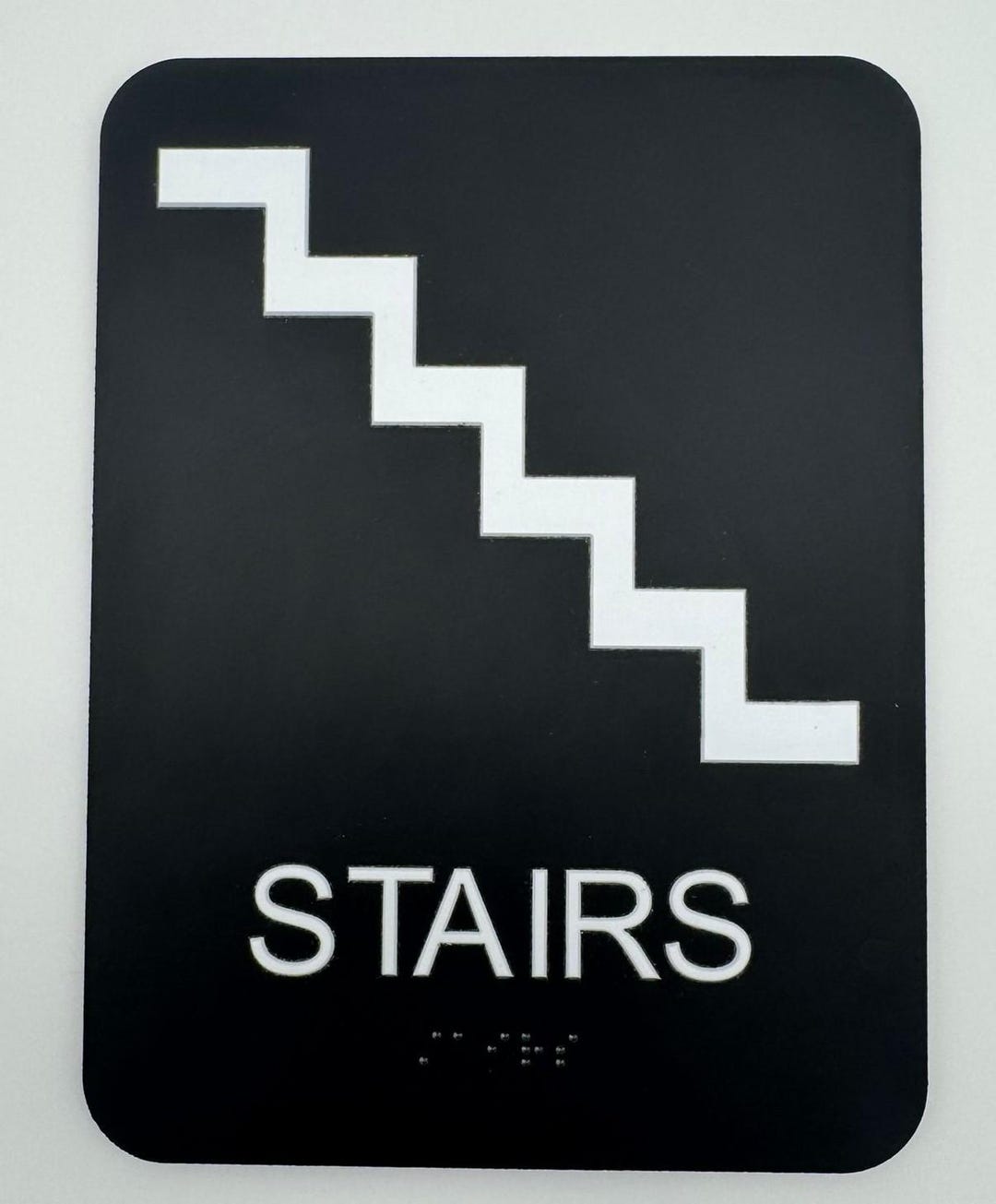 ADA Compliant Stair Sign: Modern Matte Acrylic, Double Sided Tape - Etsy