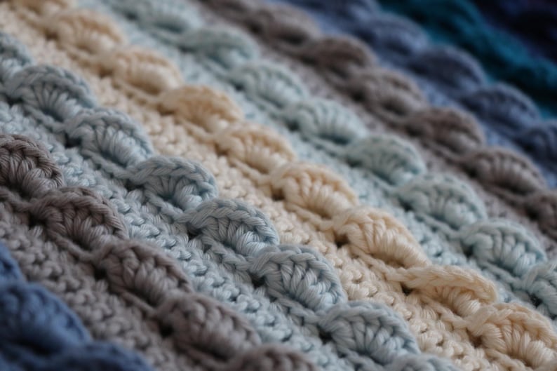 The "pure Shores" Crochet Blanket - Etsy