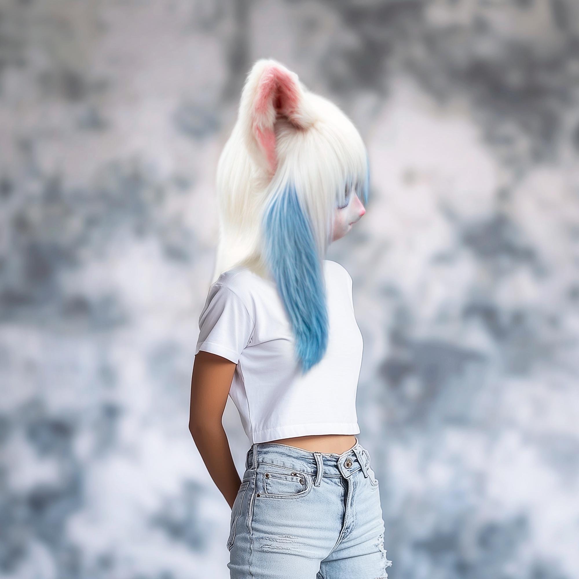 Fursuit Head Kig Cat, Furry Cosplay Mask Fursona for Anime Fantasy ...