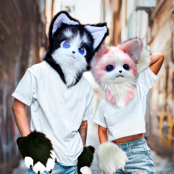 Furry Animal Masks for Adults - Etsy