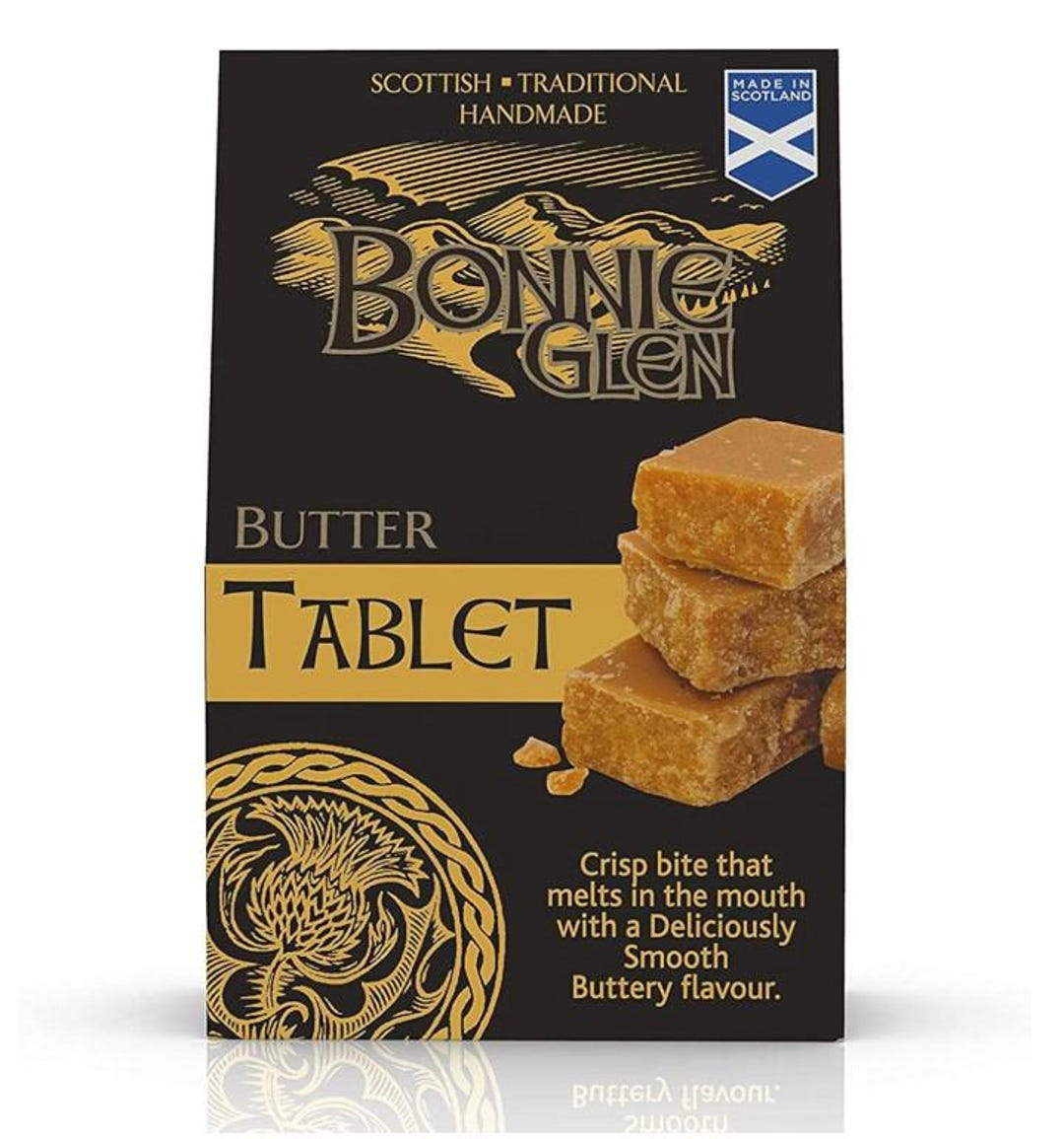 Handmade Traditional Scottish Butter Tablet -150g, Artisanal Premium ...