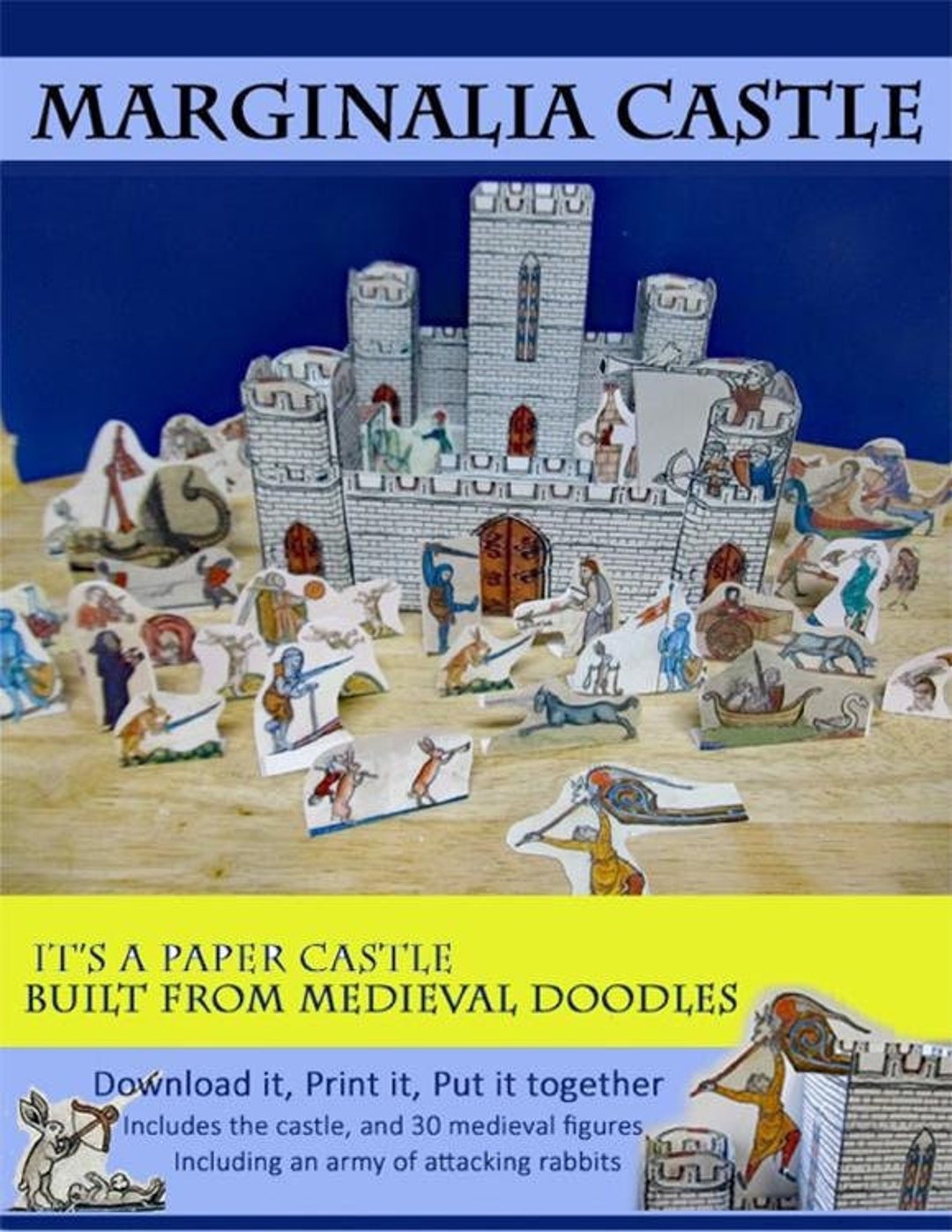 Paper Castle | Medieval Marginalia Castle - Download, Print and Build ...
