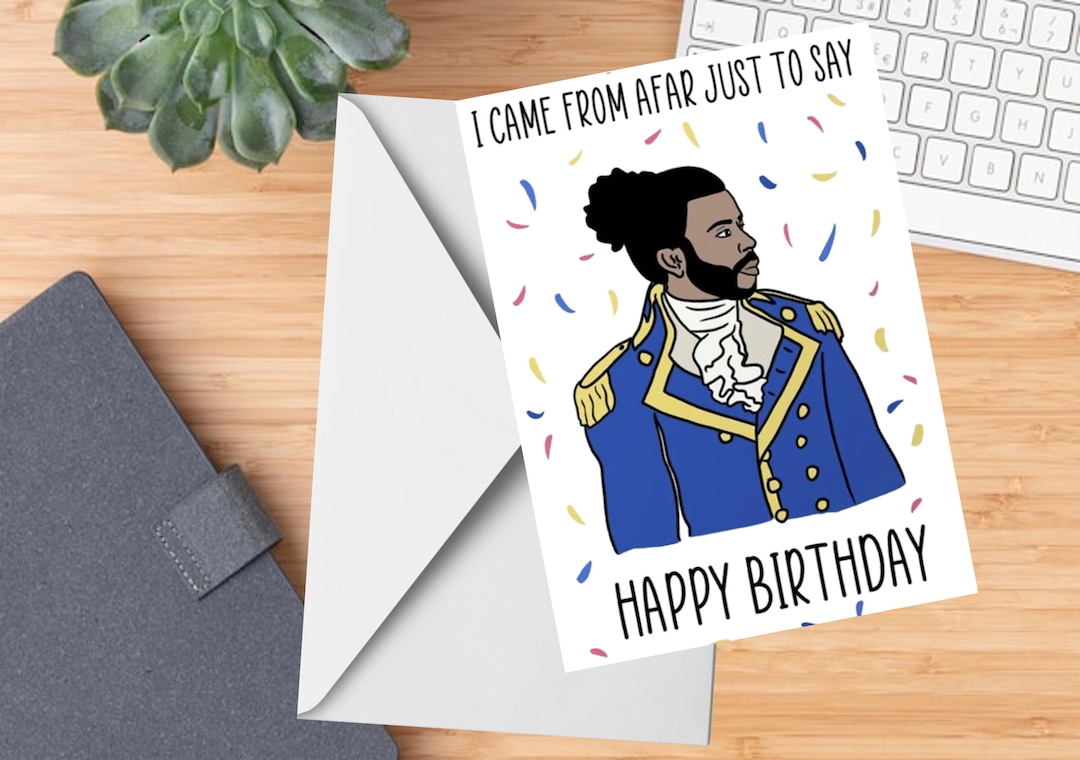 A5 Hamilton Birthday Card - Etsy Australia