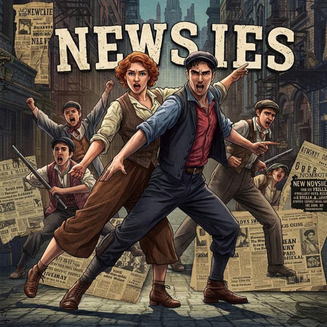 Newsies the Musical Poster, 21 X 21cm Square Print - Etsy