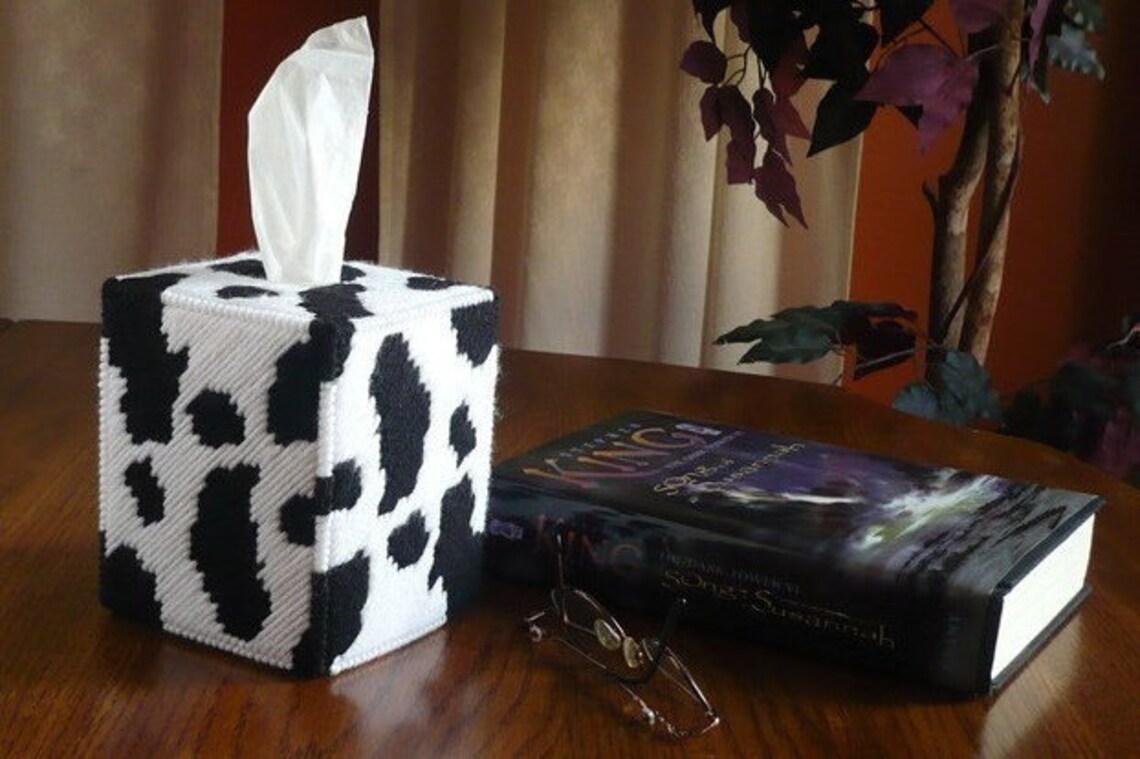 Cow Tissue Box Cover | Etsy
