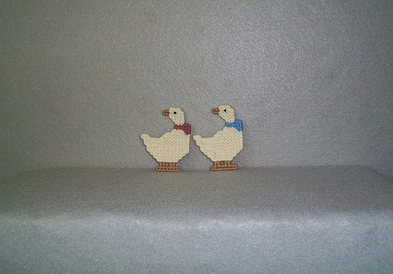 Plastic Canvas Geese Magnets/goose Magnets/set of 2 - Etsy