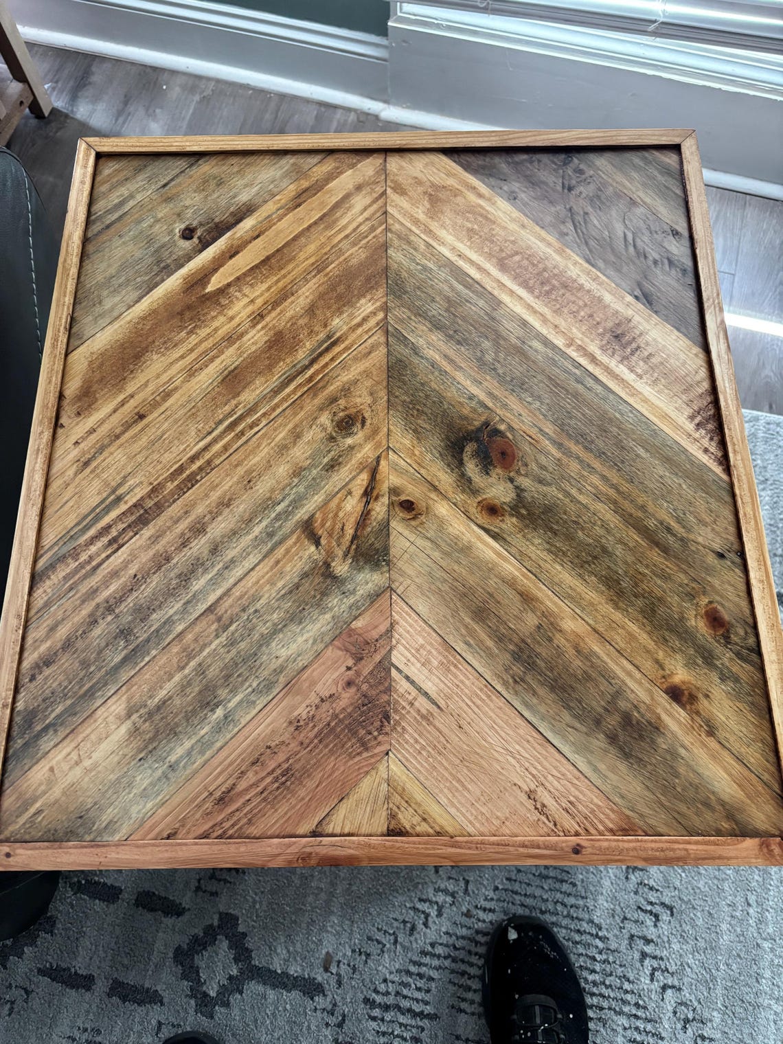 Chevron End Table - Etsy