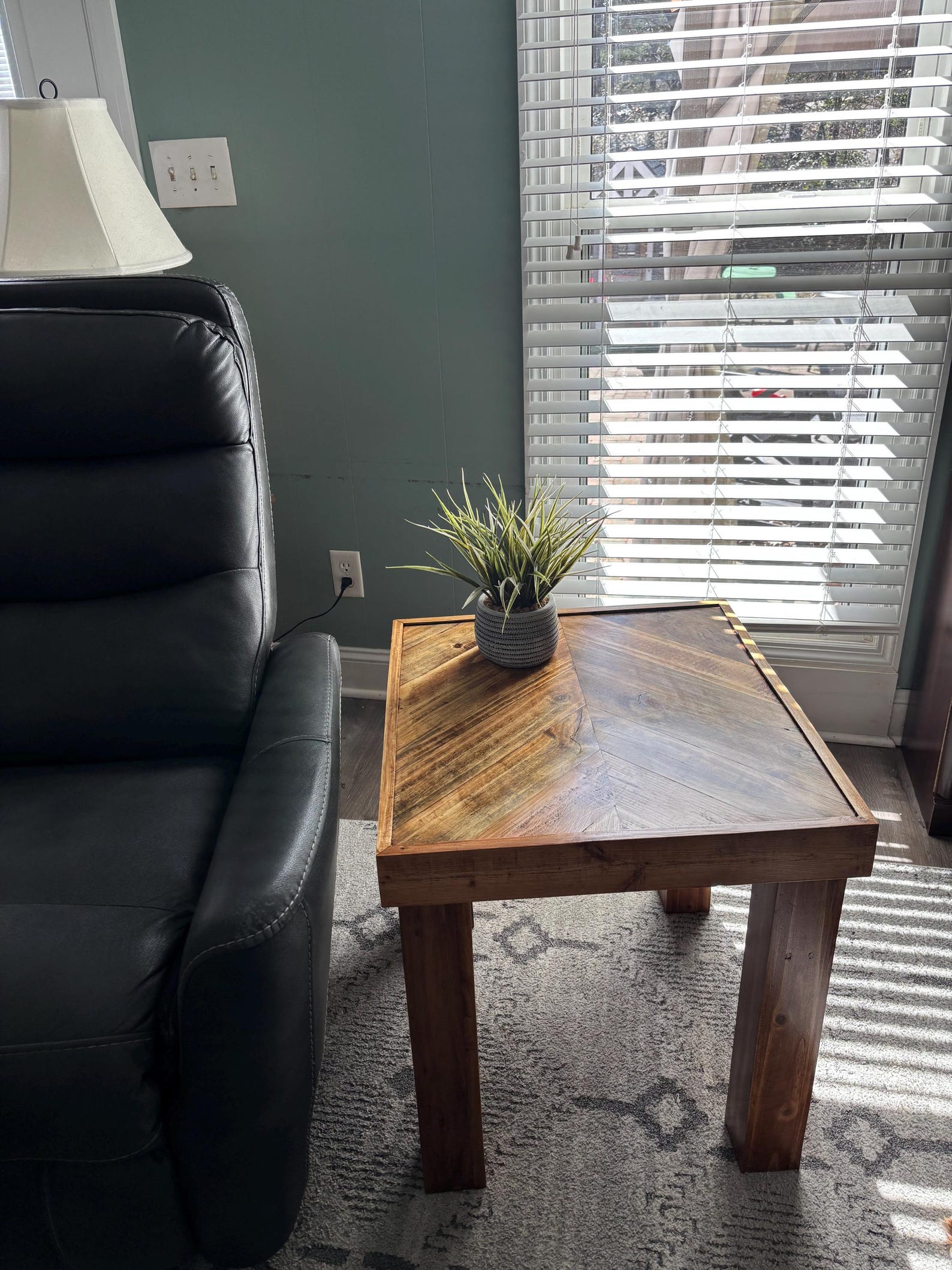 Chevron End Table - Etsy
