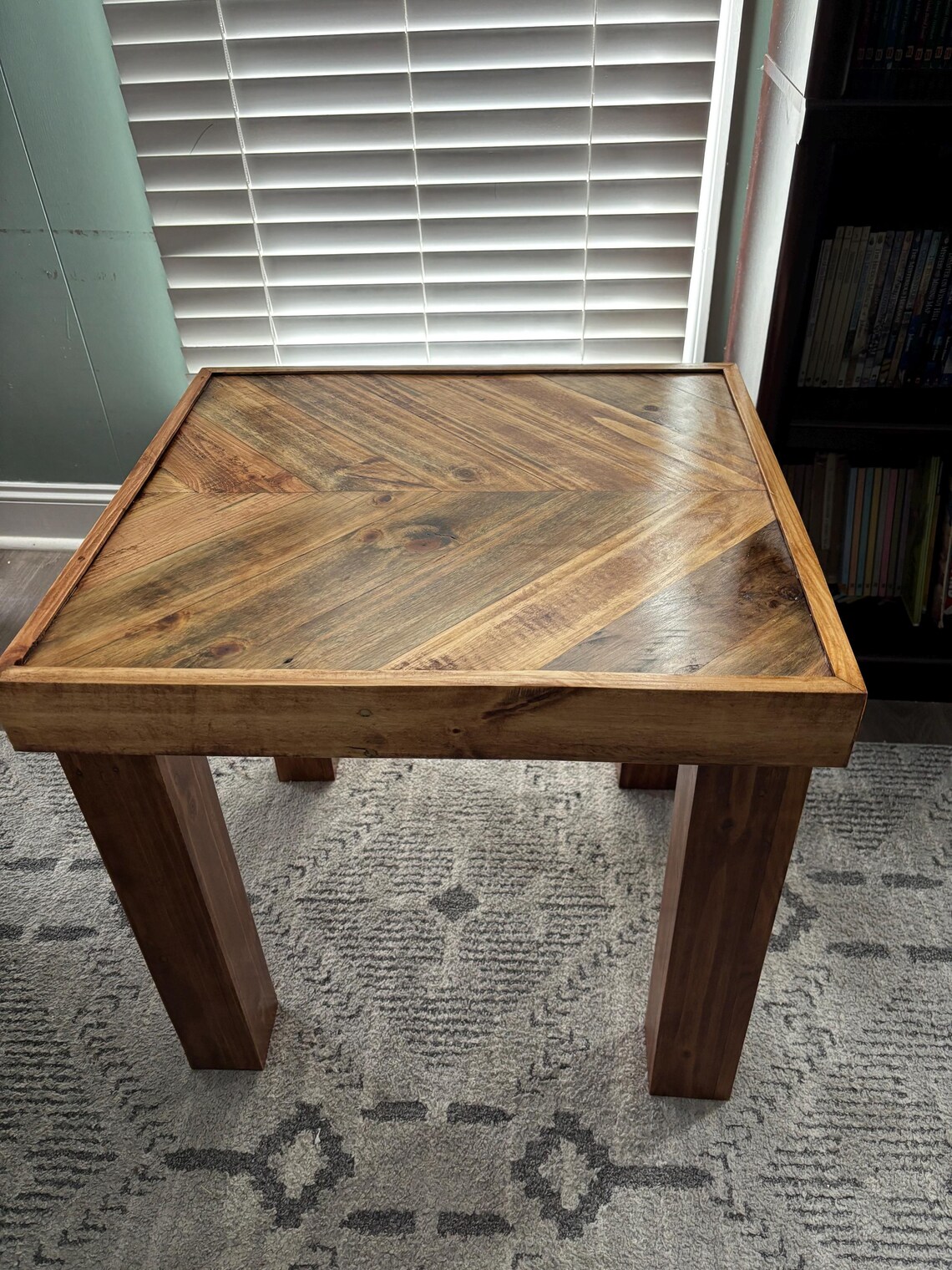 Chevron End Table - Etsy
