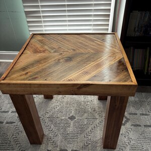 Chevron End Table - Etsy