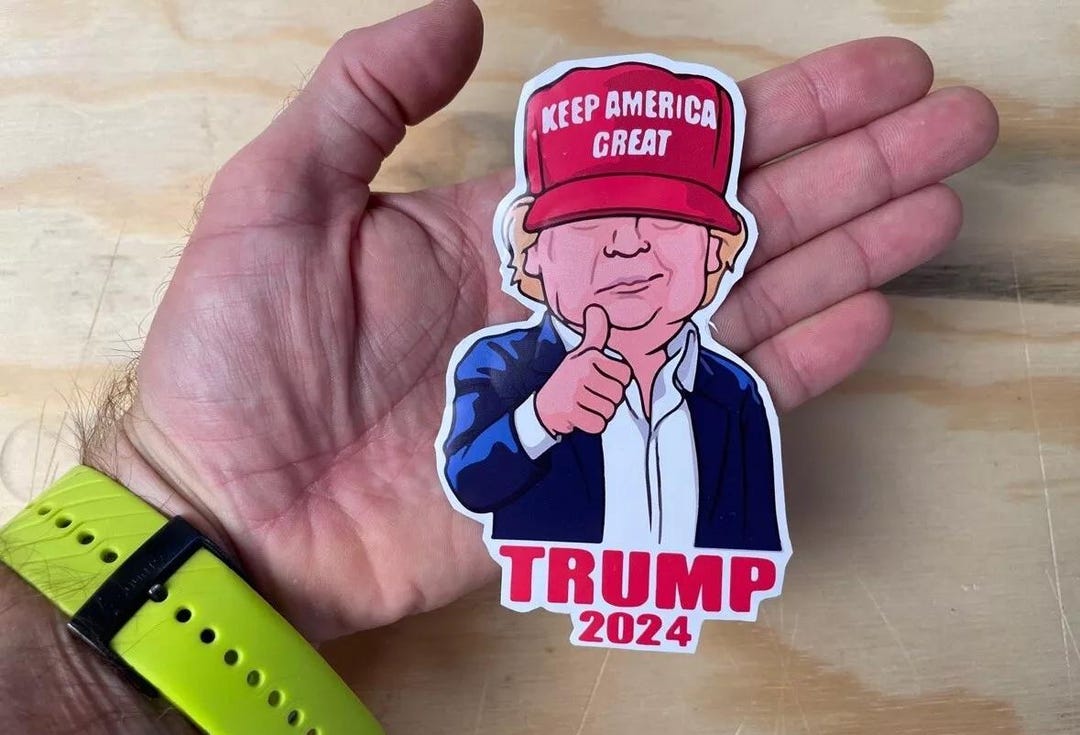 Donald Trump MAGA 2024 Sticker Decal President Car Bumper Sticker ...