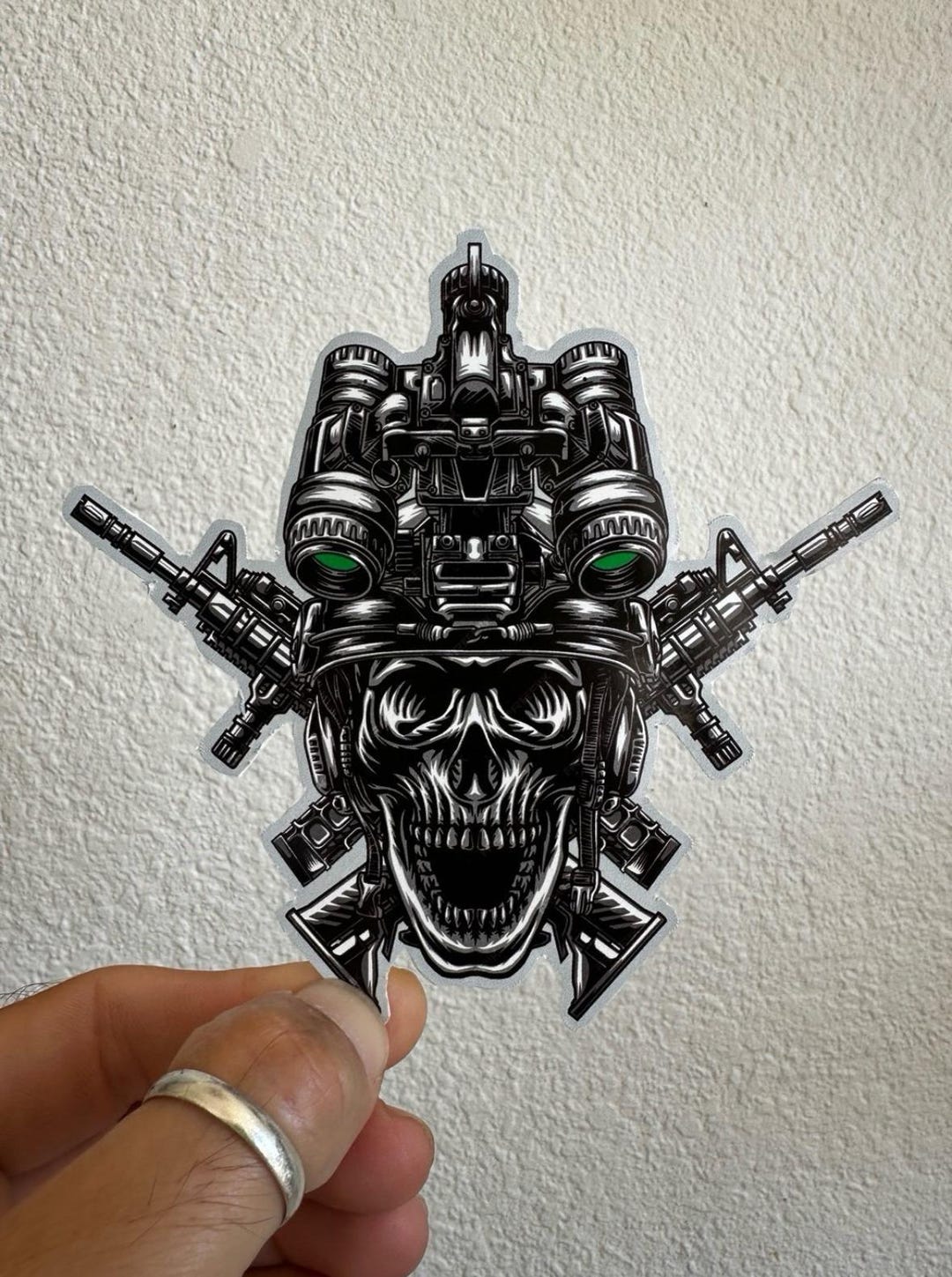 Tactical Military Skull Sticker AR-15 NVG Decal Death Army Navy Special ...