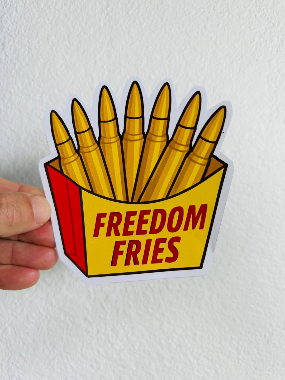 Freedom Fries Bullets AR 15 Sticker Car Bumper Gun Decal .556 Tactical ...