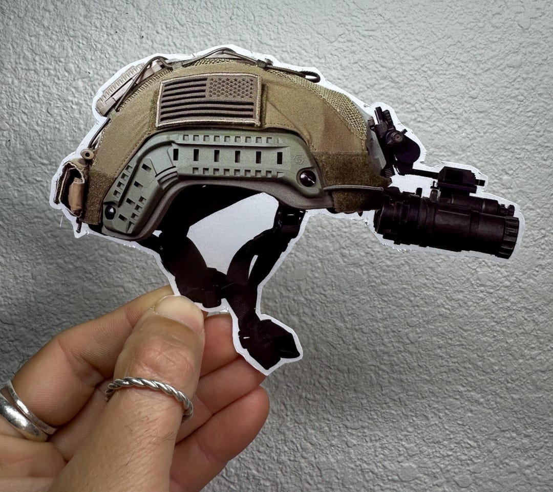Tactical Helmet Night Vision Special Ops Helmet Decal Army Navy Sticker ...