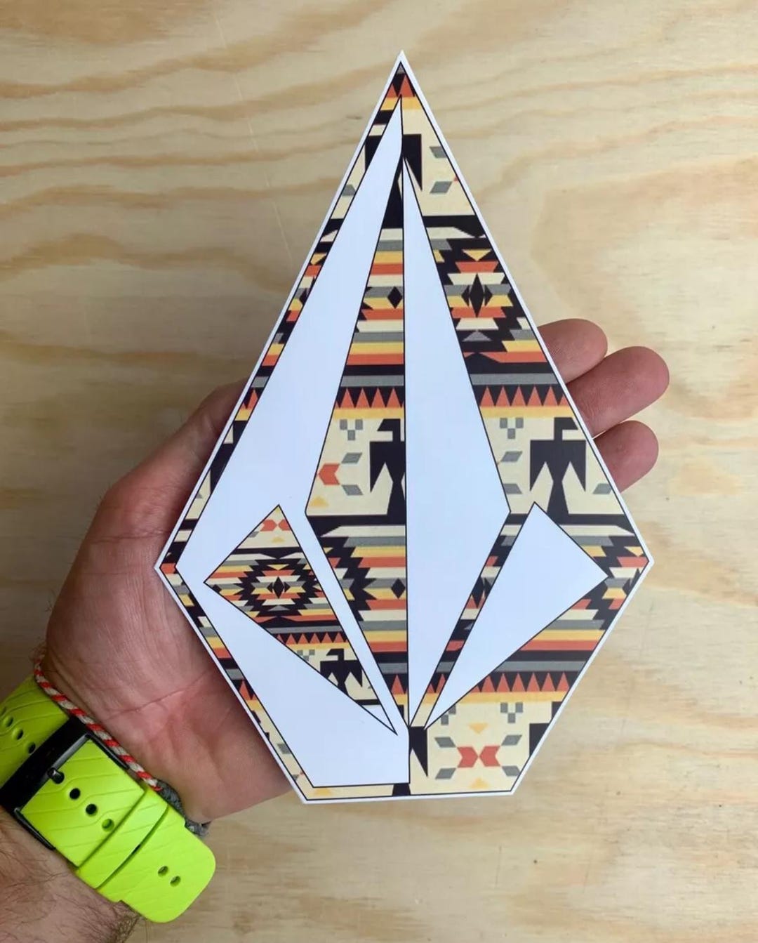 Volcom Stone Native Indian Sticker Skate Surf Decal Skateboard ...