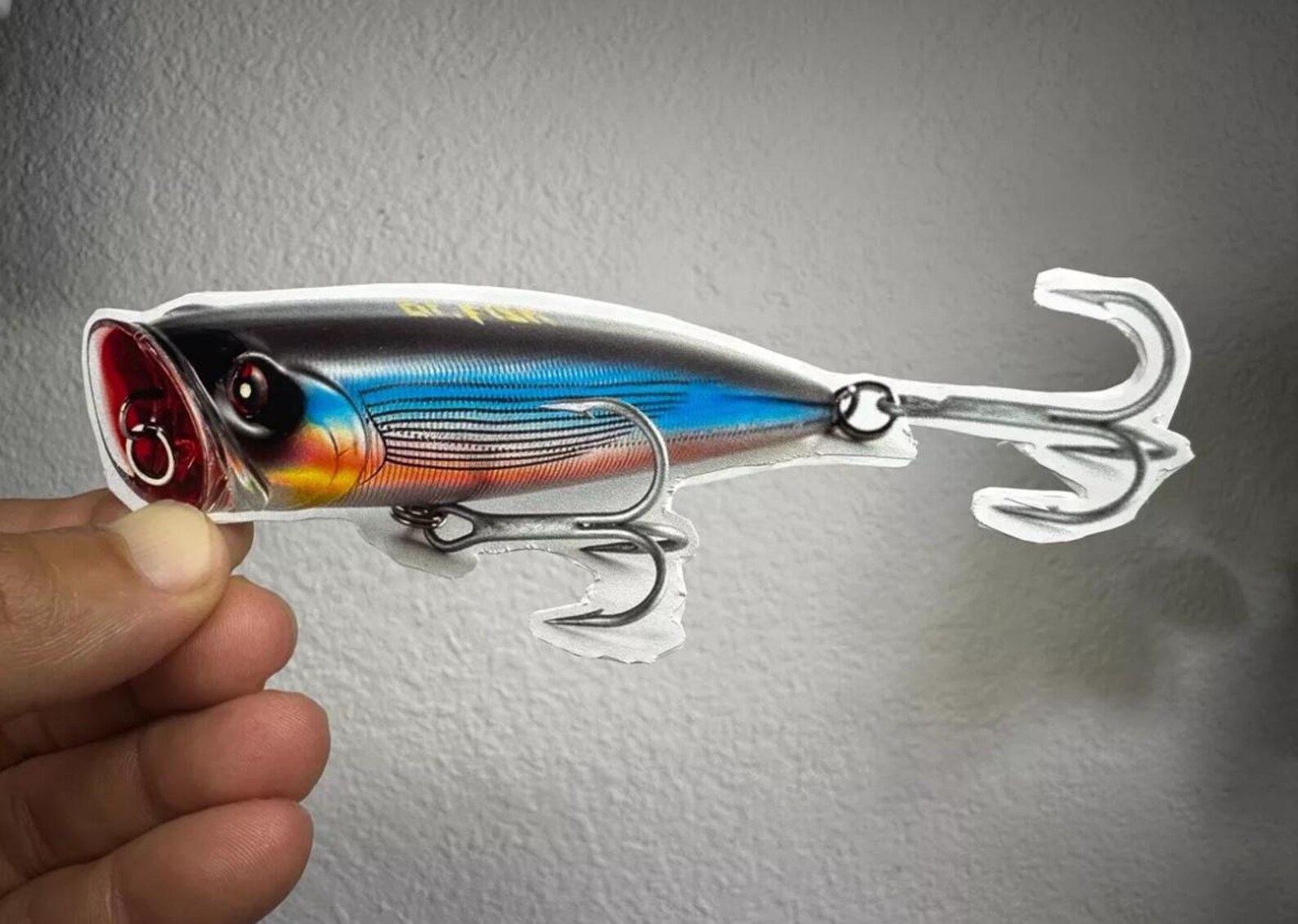 Bait Fishing Lure Trout Sticker Bass Large Mouth Fishing Decal Boat ...