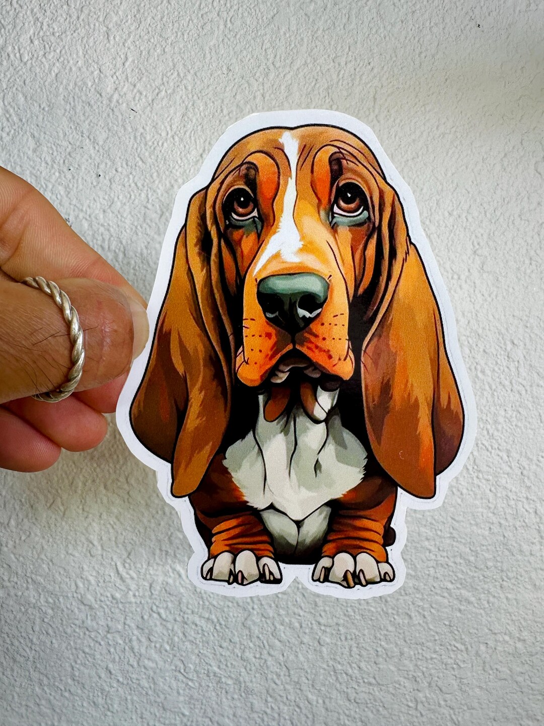 Basset Hound Dog Hunting Breed Hunt Dog Sticker Decal Car Bumper Window ...