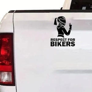 Respect for Bikers Motorcycle Sticker Decal Moto Life Respect for ...