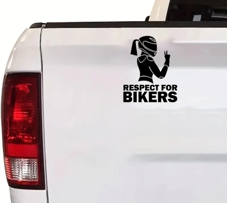 Respect for Bikers Motorcycle Sticker Decal Moto Life Respect for ...