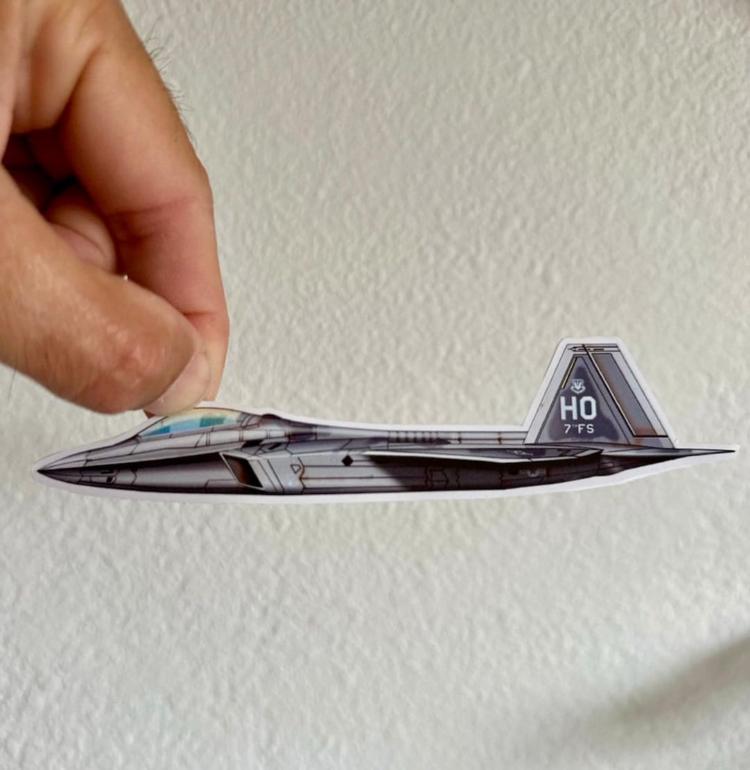 Lockheed Martin F-22 Raptor Sticker Jet Plane Jet US Navy Car Bumper ...