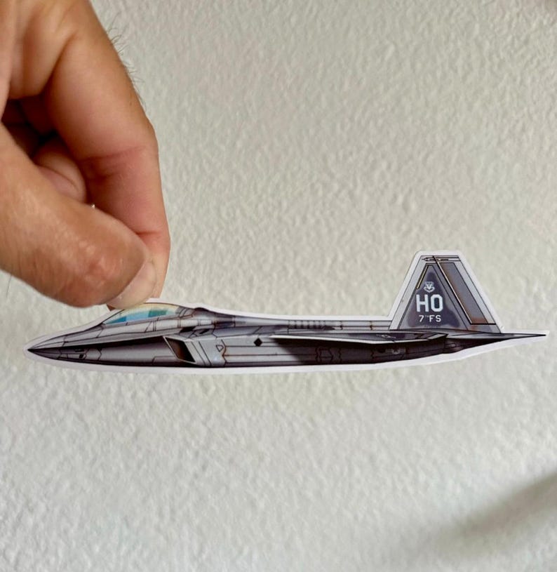 Lockheed Martin F-22 Raptor Sticker Jet Plane Jet US Navy Car Bumper ...