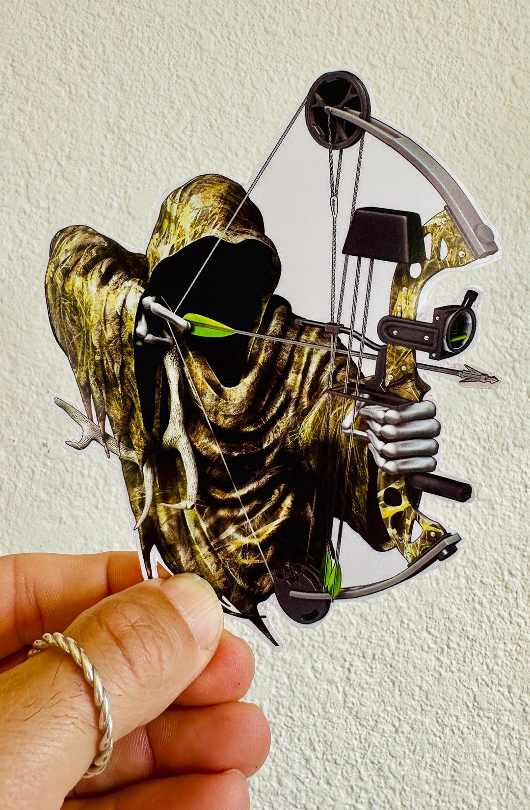 Bow Hunting Camo Grim Reaper Deer Hunting Camouflage Sticker Decal ...