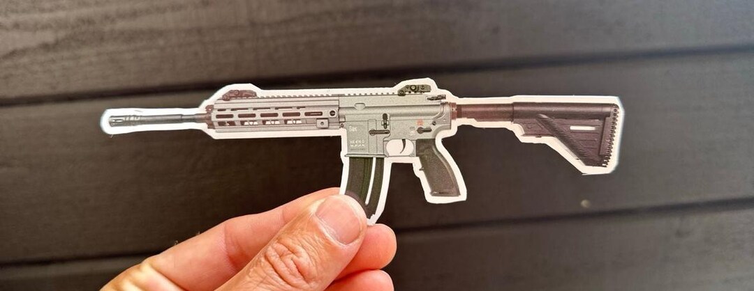 HECKLER & KOCH HK416 US Army Gun Sticker Decal Military Rifle Tactical ...