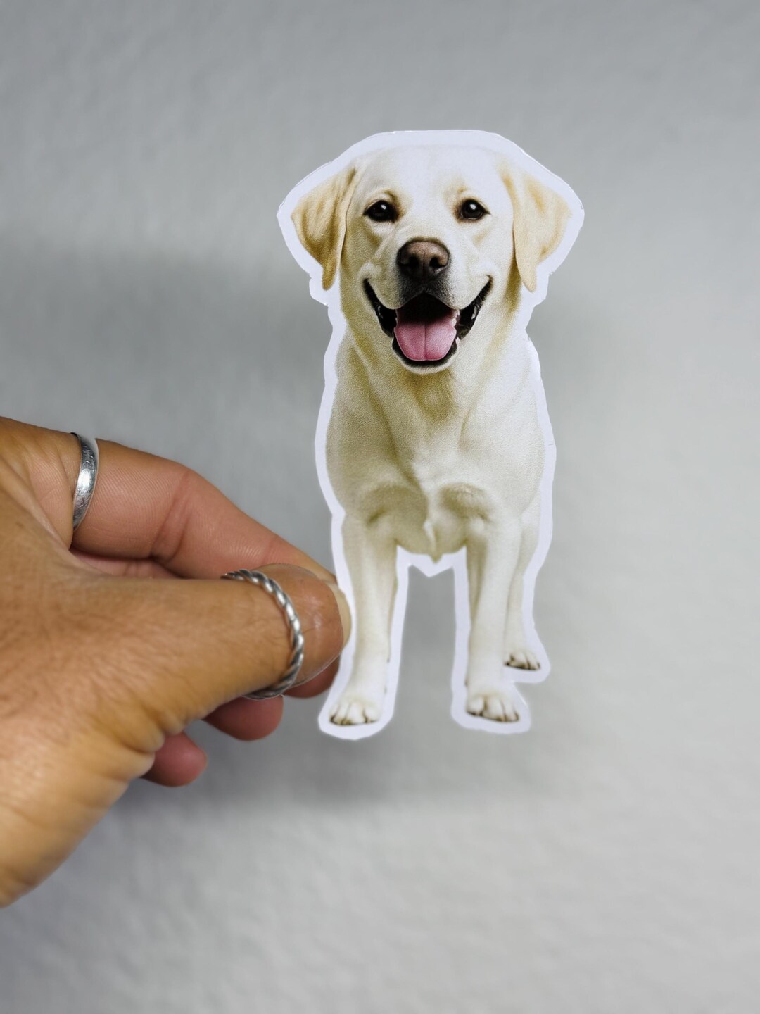 Labrador Retriever Dog Sticker White Lab Decal Car Bumper Window - Etsy