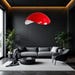 Modern Red Glass Pendant Light – Single Hanging Ceiling Lamp for ...